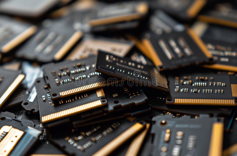 Memory Card Hardware Close Up Stock Photo - Image of connecting, data ...