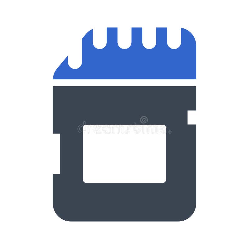 Memory card icon stock vector. Illustration of device - 203090980