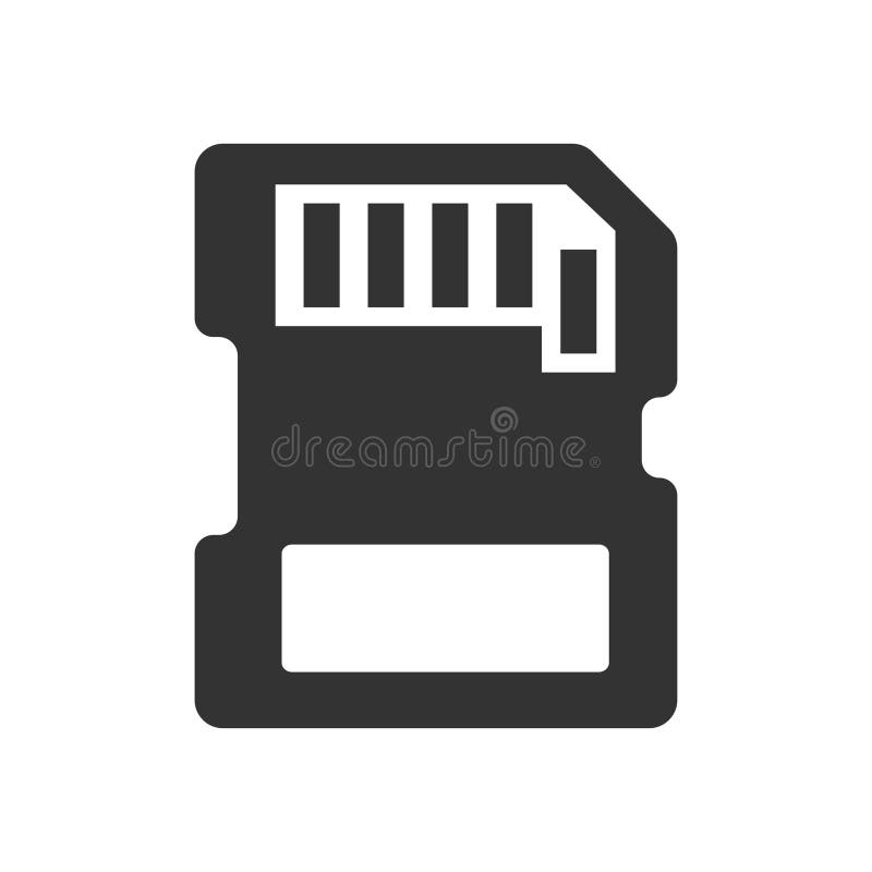Memory card icon stock vector. Illustration of drive - 350120776