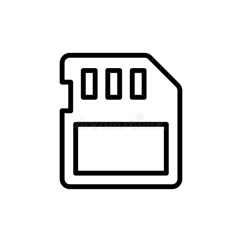 Memory Card Icon Flat Vector Template Design Trendy Stock Vector ...