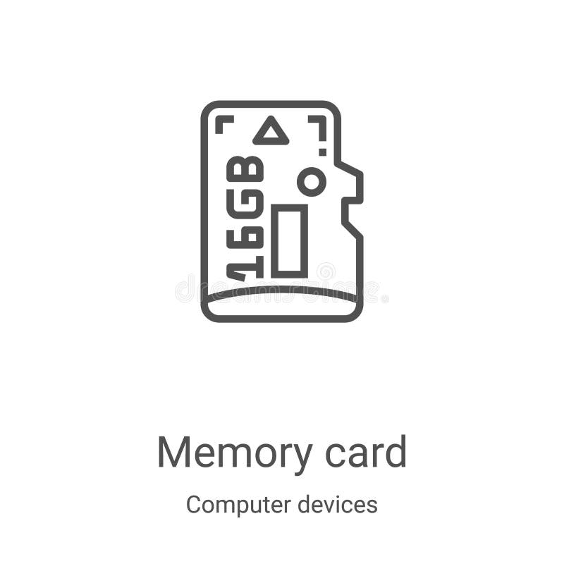 Ram Memory Icon Vector From Computer Devices Collection Thin Line Ram Memory Outline Icon
