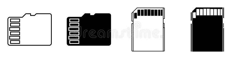 Memory card icon vector stock vector. Illustration of business - 347973720
