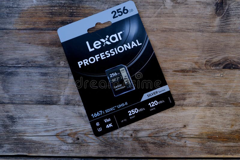 Memory Card Lexar Professional 1667 on Wooden Table New in Package ...