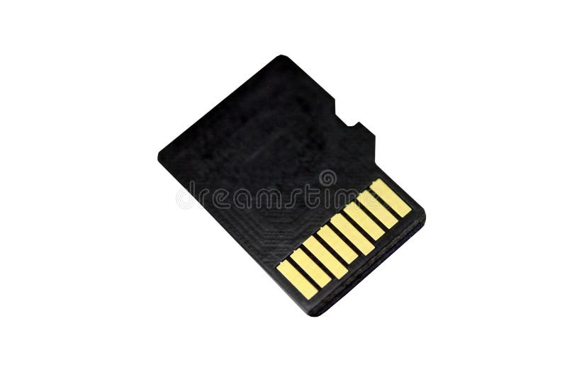 SD Memory Card in Plastic Case Isolated on White Stock Image - Image of ...