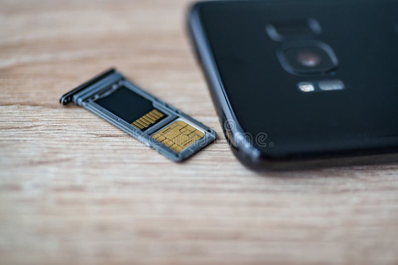 Memory Card Micro Sd and Micro Sim Card Tray Stock Image - Image of ...