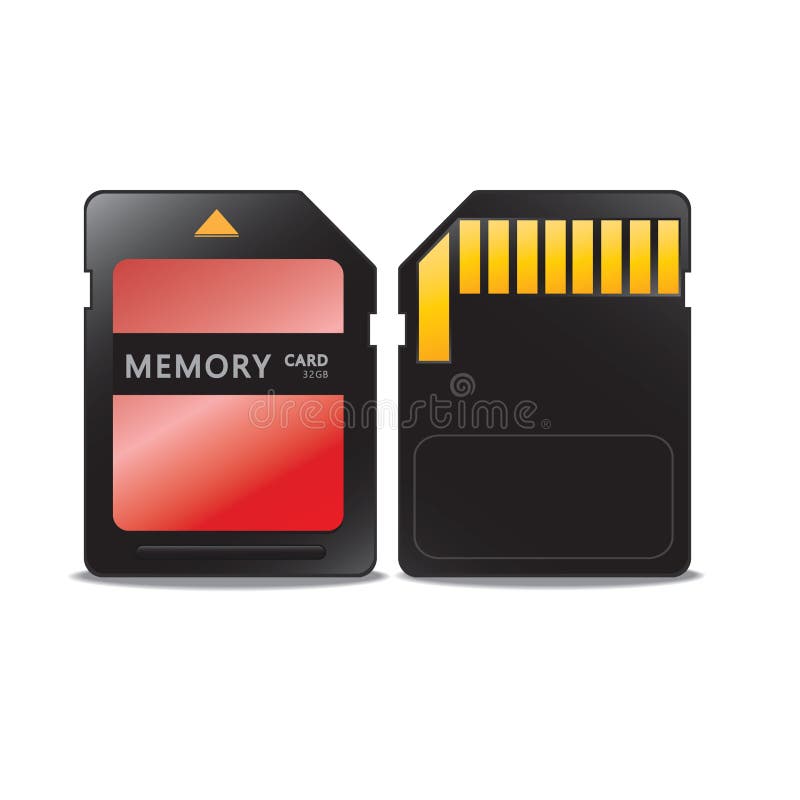 Memory Card. Vector Illustration Decorative Background Design Stock ...
