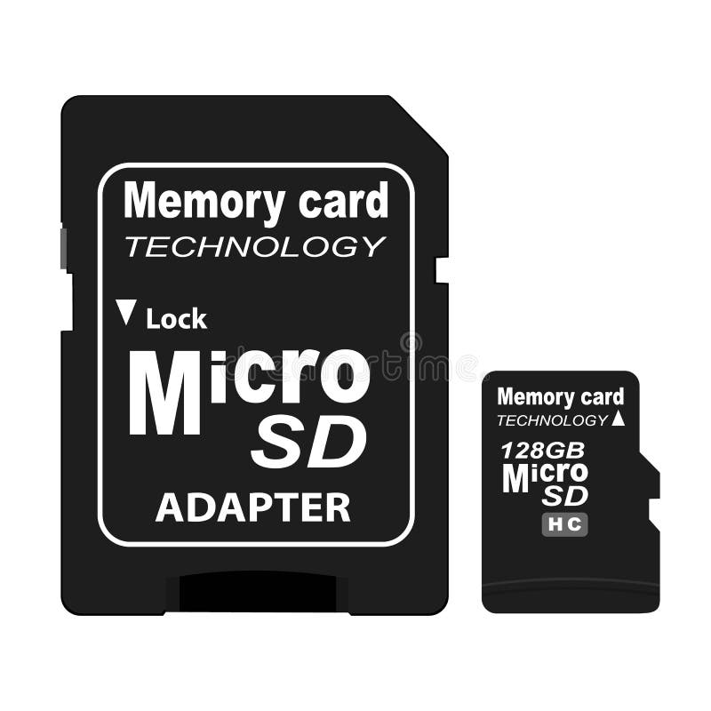 Memory Card in Vector on White Background Editorial Stock Photo ...