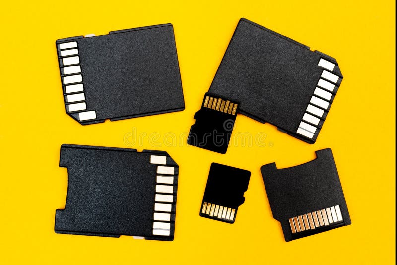 Memory Cards for Gadgets. Modern Storage Devices Stock Photo - Image of ...