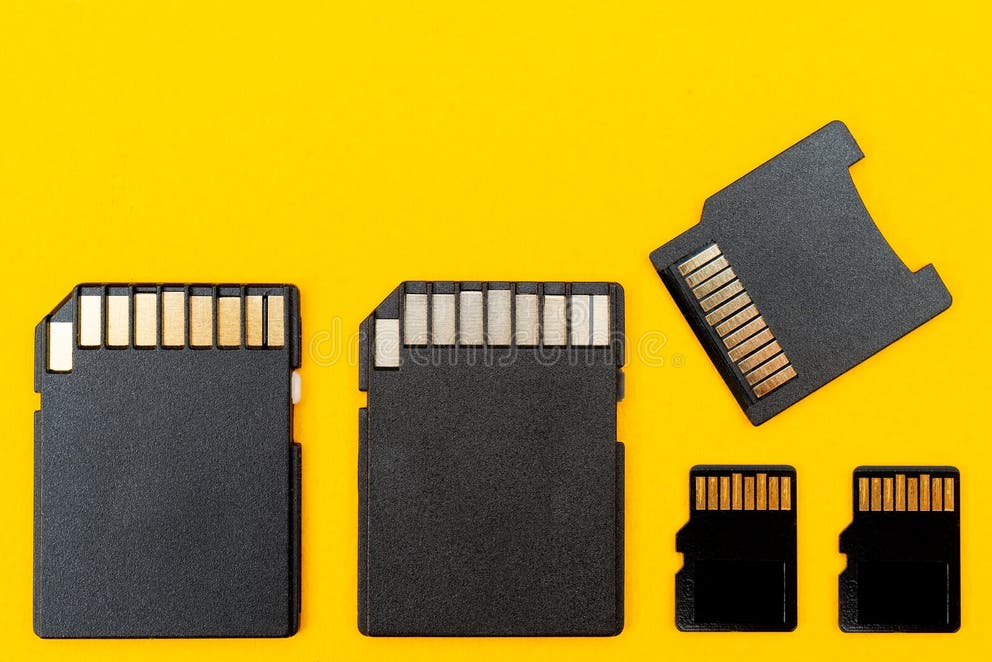 Memory Cards for Gadgets. Modern Storage Devices Stock Photo - Image of ...