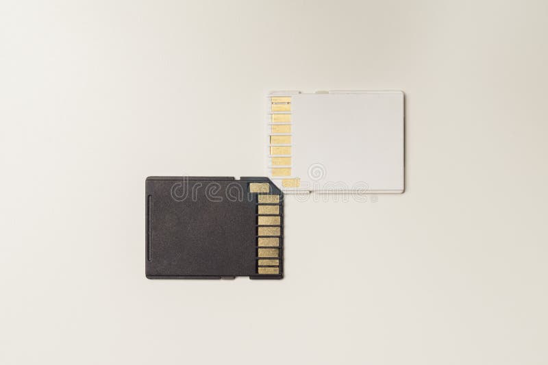 Memory Cards Isolated on White Background. Sd Card and Copy Space Stock ...