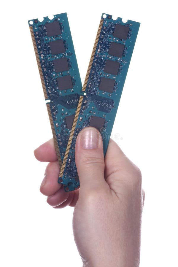 Memory Chips in a Cell Phone Board Stock Image - Image of leads ...