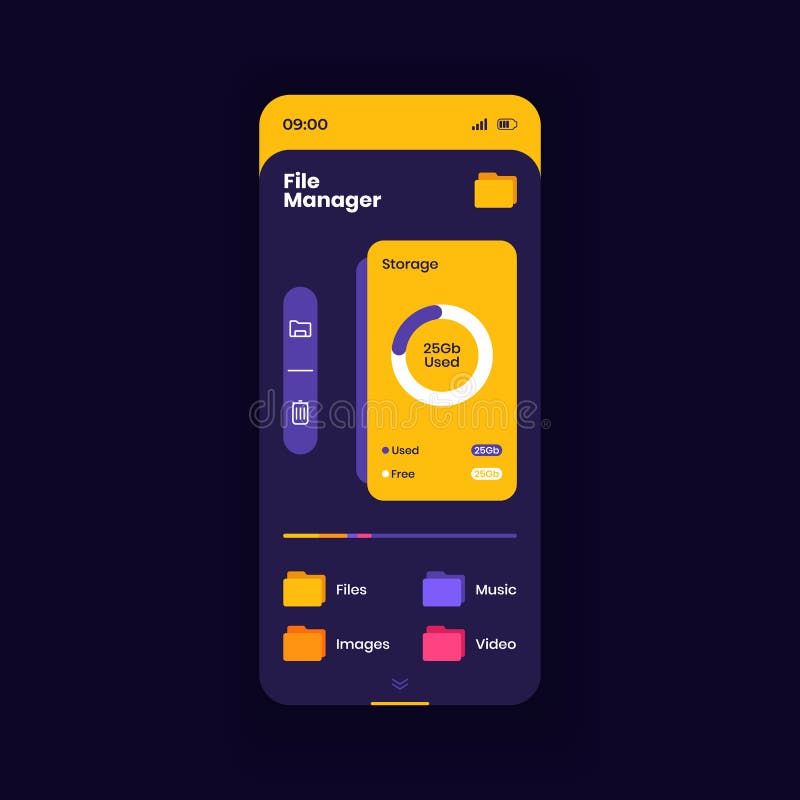 Memory Cleaner Smartphone Interface Vector Template Stock Vector ...