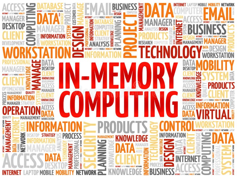 In-Memory Computing Word Cloud Stock Illustration - Illustration of ...