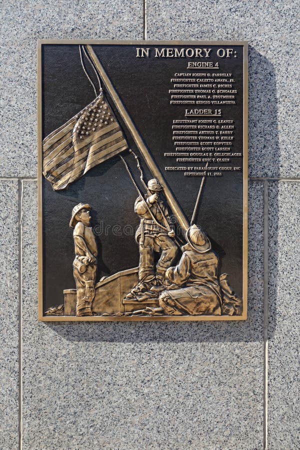 Fallen Firefighters Memorial in the Front of New York City Fire ...