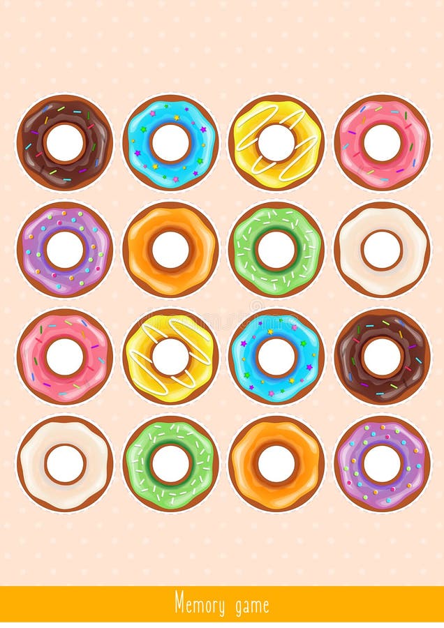 Memory Game for Kids. Educational Children Game Stock Vector ...