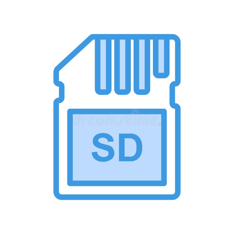 Memory Icon in Blue Style about Multimedia for Any Projects Stock ...