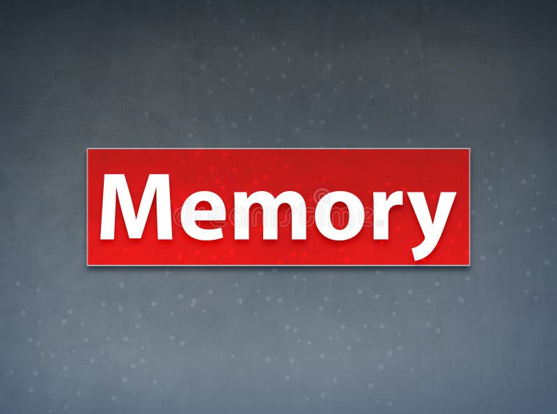 Memory Red Banner Abstract Background Stock Illustration - Illustration ...