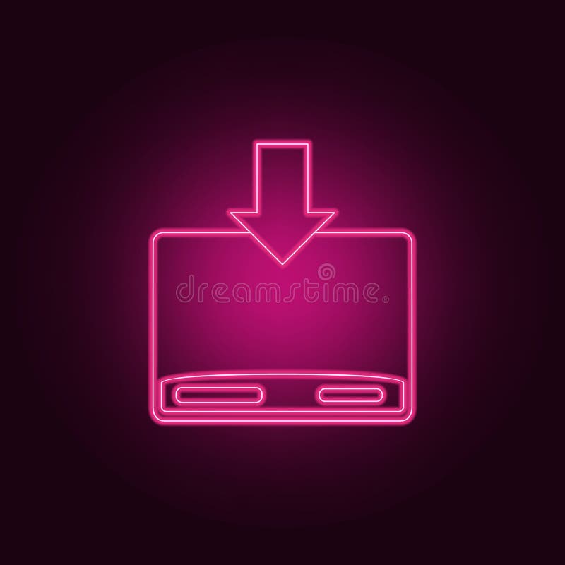 Memory Load Character Icon. Elements of Web in Neon Style Icons Stock ...