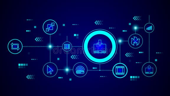 Memory Load Character Icon. from Web Set Stock Illustration ...