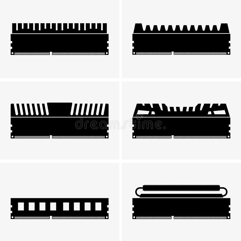 Memory module stock vector. Illustration of module, item - 55551502