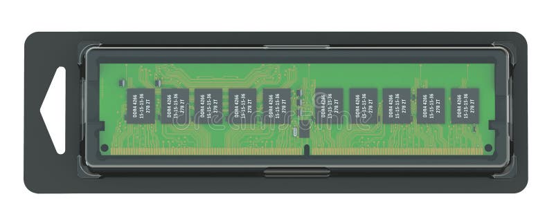 Memory module in the pack stock illustration. Illustration of digital ...