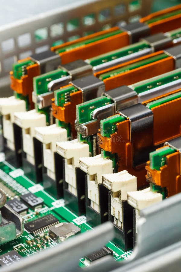 Memory Module in System Board, Closeup Stock Photo - Image of ...