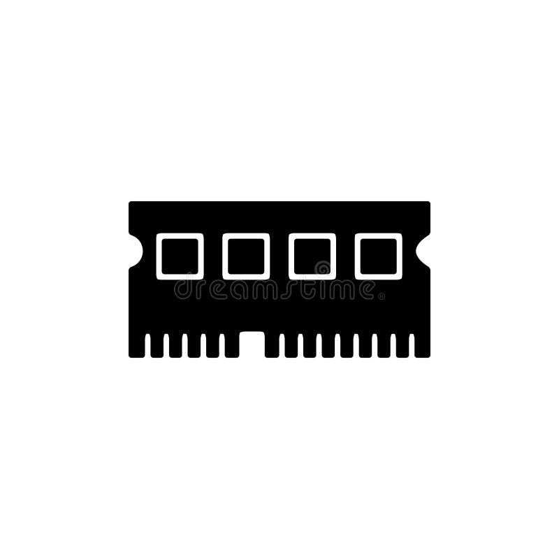 Memory PC Icon. Vector Design Template Stock Vector - Illustration of ...