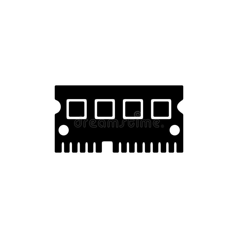 Memory PC Icon. Vector Design Template Stock Vector - Illustration of ...