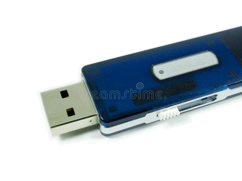Memory pen drive blue stock photo. Image of information - 7758032
