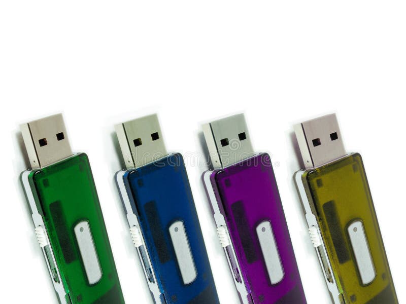 Memory pen drive colored stock photo. Image of drive, accessories - 7757804