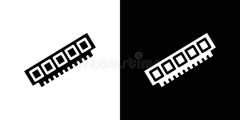 Memory, Ram Icon Logo Set Vector Stock Vector - Illustration of ...