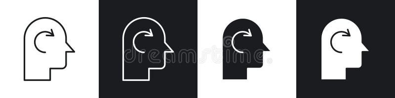 Memory recall icon stock vector. Illustration of people - 341313259