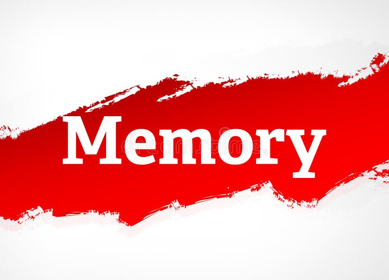 Memory Red Brush Abstract Background Illustration Stock Illustration ...
