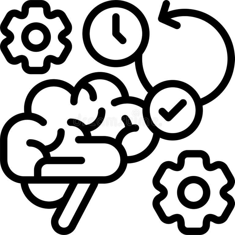 Memory Retention Vector Icon Stock Illustration - Illustration of ...