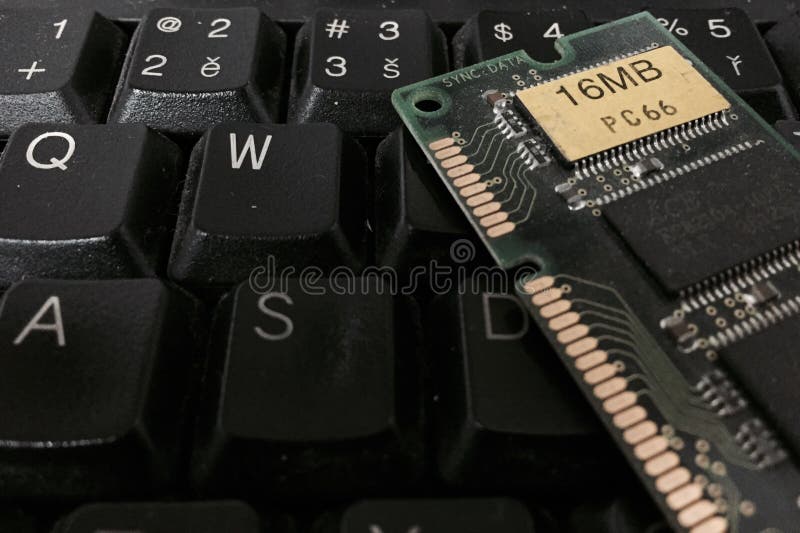 Memory stock image. Image of electronics, keyboard, stick - 47086055