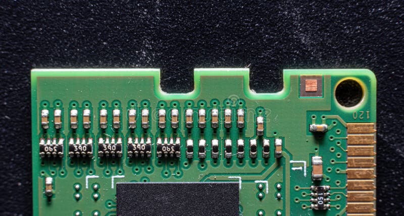 Memory Unit for a Fast Computer System Stock Image - Image of board ...