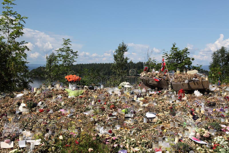 Memory of Victims of Norway Attack at Island Utoya Editorial Photo ...