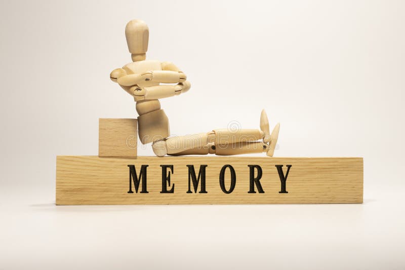 Memory Was Written on the Wooden Surface. Wooden Concept Stock Image ...
