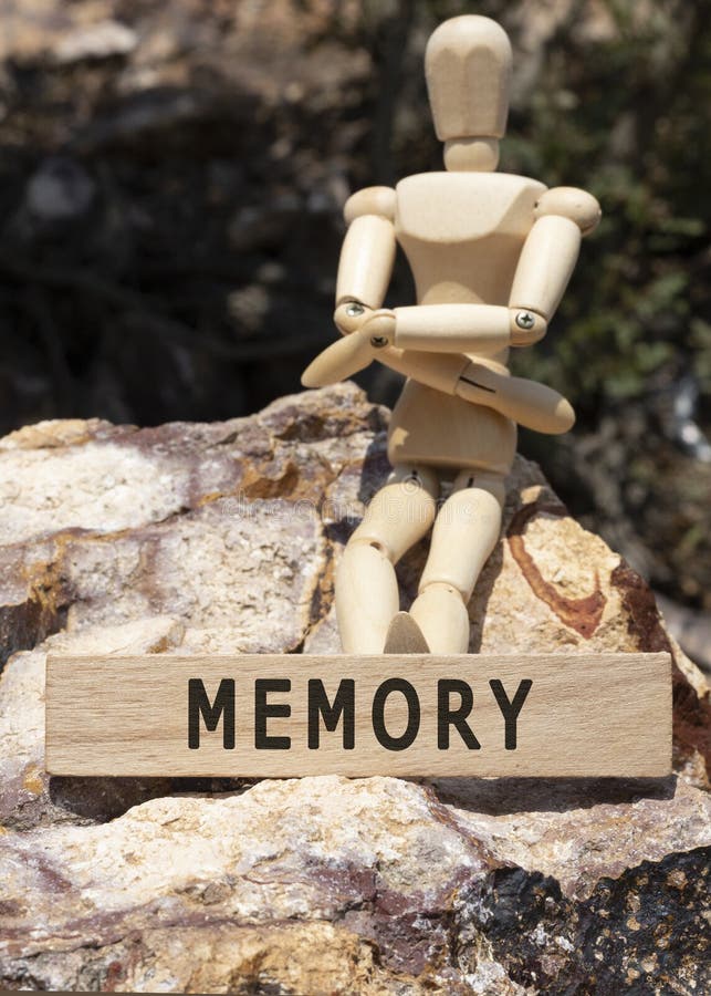 Memory Was Written on the Wooden Surface. Wooden Concept Stock Image ...