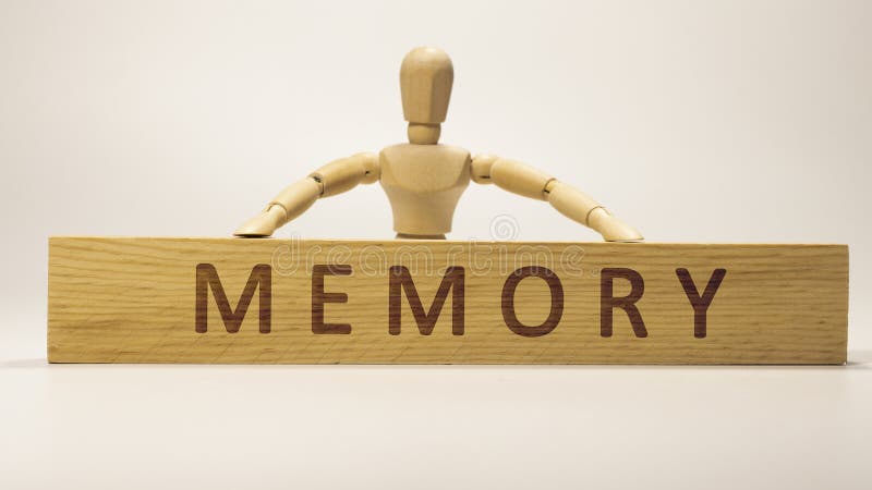 Memory Was Written on the Wooden Surface. Wooden Concept Stock Photo ...
