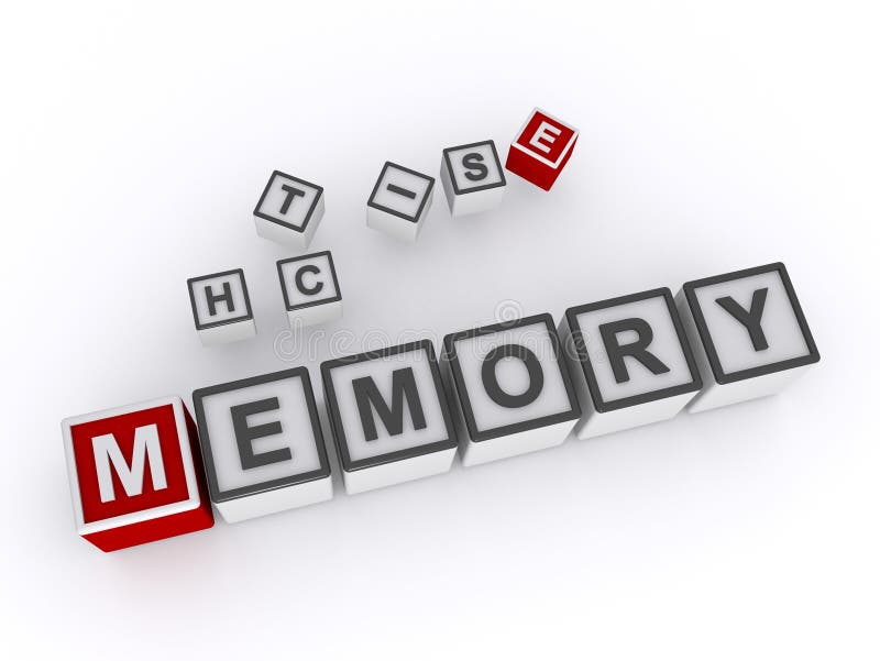 Memory stock vector. Illustration of work, mental, graphic - 43900973