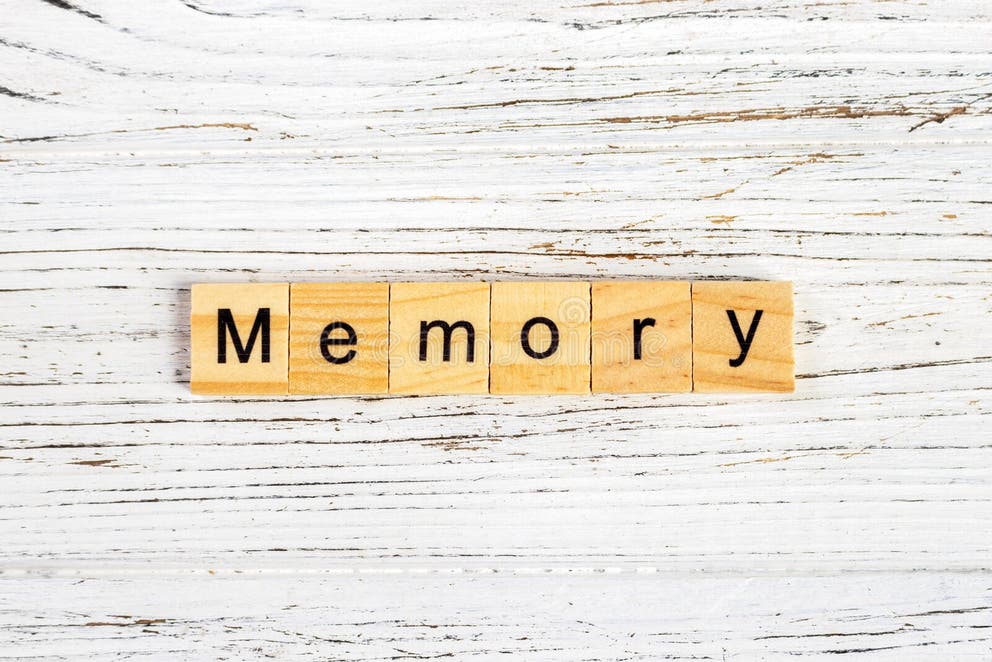 MEMORY Word Made with Wooden Blocks Concept Stock Photo - Image of ...