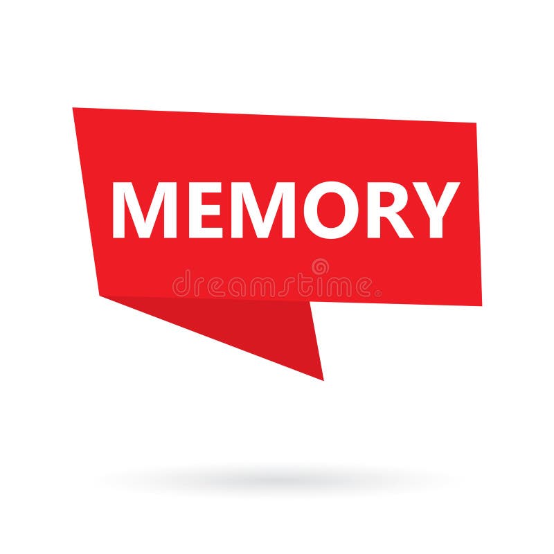 The memory word in bubble stock illustration. Illustration of memory ...