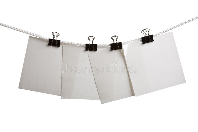 Memos on a rope stock photo. Image of notes, white, memo - 2804438