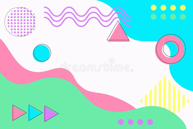 Memphis Abstract Background Stock Vector - Illustration of wallpaper ...
