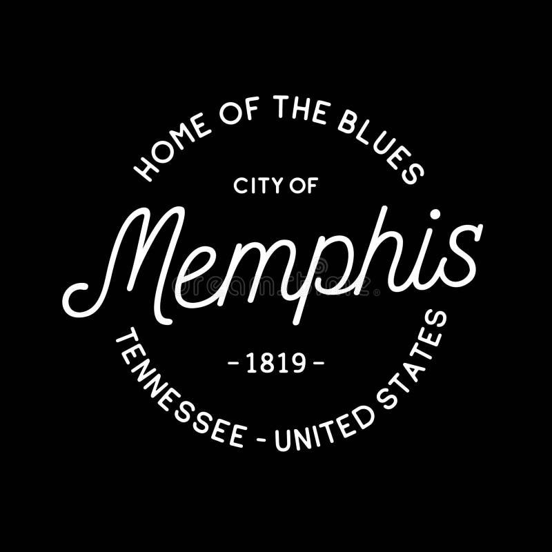 Memphis, Tennessee Lettering Design. Memphis Typography Design. Vector ...
