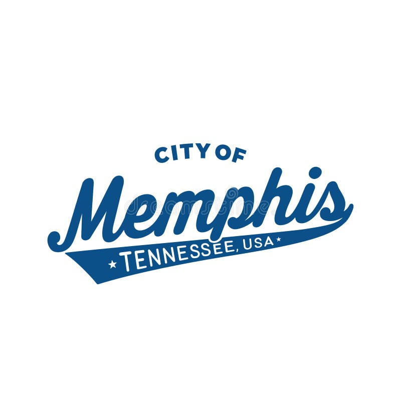 Memphis, Tennessee Lettering Design. Memphis Typography Design. Vector ...