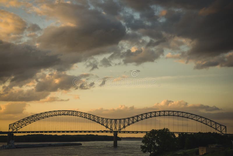 Memphis Bridge stock image. Image of bridge, shot, memphis - 249726159