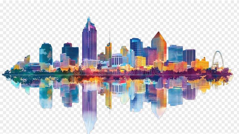 Memphis city skyline stock image. Illustration of building - 341524937