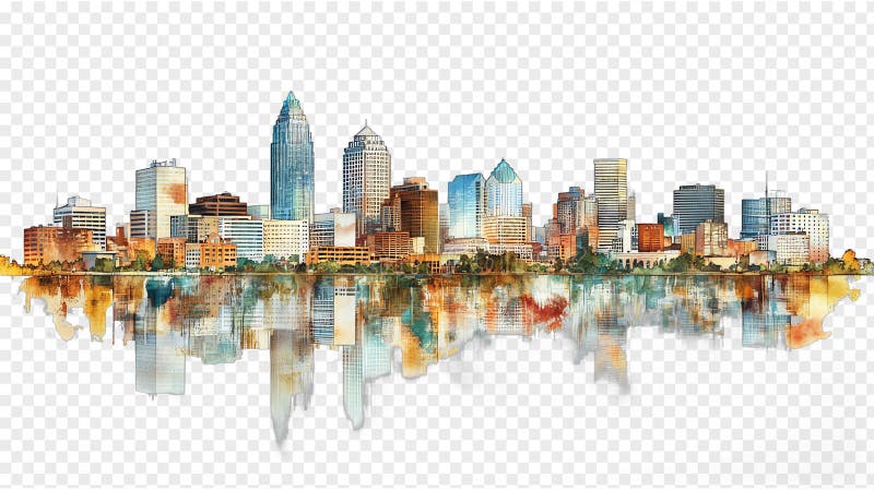 Memphis city skyline stock image. Illustration of modern - 341524997